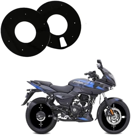 Acrylic Bike Alloy Wheel Cover Full Cover (BLK) for Pulsar 220F 1 Wheel ...