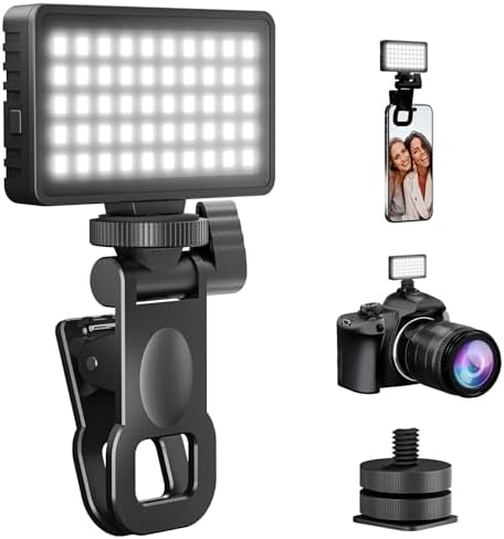 Amazon.com: Selfie Light, 96 LED Phone Light with Metal Hotshoe & Clip ...