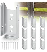 Amazon.com: CHENTEEL 2x4 Fence Brackets for Wood,Fence Post Bracket,2x4 ...