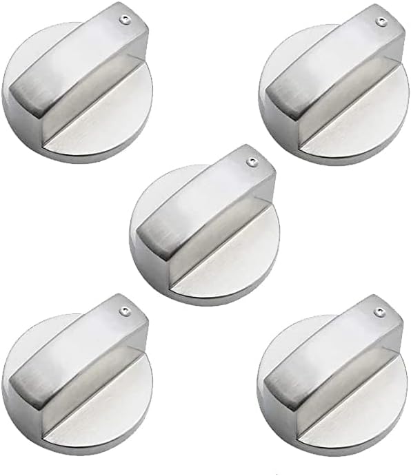 Stove Knob, 5 Packs 6mm Zinc Alloy D-Shaped Control Knob Oven Switch ...