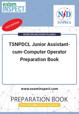TSNPDCL Junior Assistant-cum-Computer Operator Preparation Book ...