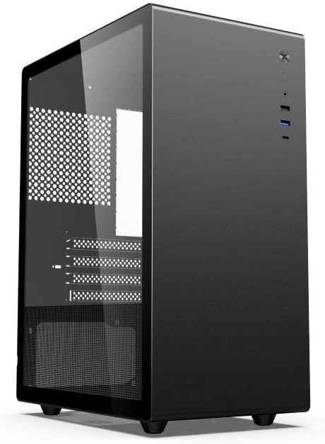 iONZ KZ-35V Zenith - PC Gaming/Office Case, Tempered Glass - Mini Tower ...
