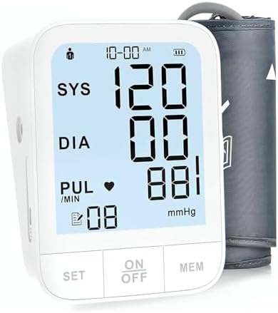 Amazon.com: Blood Pressure Machine, Automatic Upper Arm Blood Pressure ...