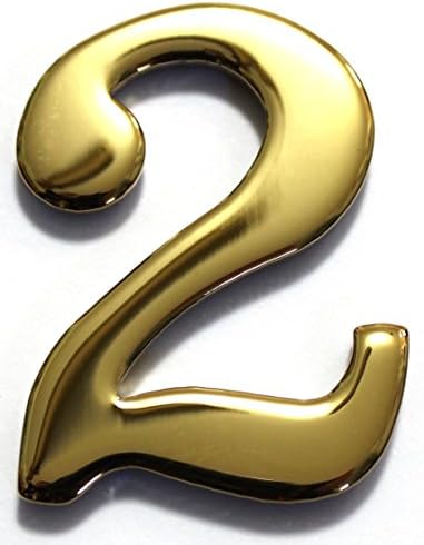 Amazon.com: 2" Solid Brass Mailbox Number #2 / Better Box Mailboxes Two ...