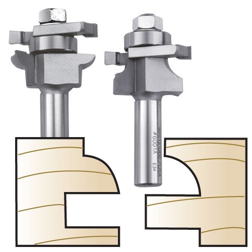 Whiteside 6001 Stile & Rail, Cabinet Making Router Bit Set - Door And ...