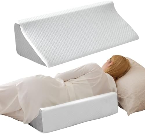 Amazon.com: Bedluxe Wedge Pillow for Side Sleeping, Comfort Foam Back ...