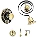 Traditional Butlers Bell Kit with Solid Heavy Cast Brass Pull : Amazon ...