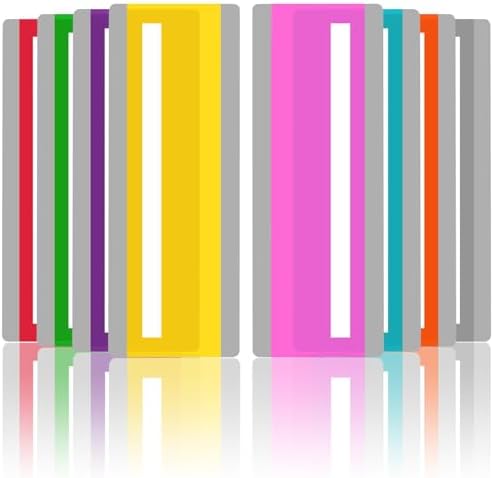 16 Pieces Guided Reading Strips Colored Highlight Strips Overlays ...