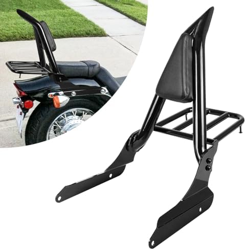 Amazon.com: DSISIMO Motorcycle Passenger Backrest Sissy Bar with ...