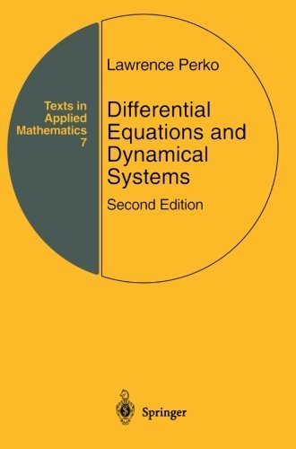 Differential Equations and Dynamical Systems (Texts in Applied ...
