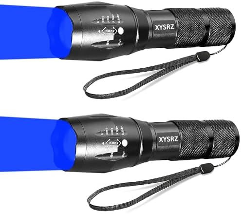 Amazon.com: ULTRAFIRE Blue Light Flashlight, 450-460nm Single Mode LED ...