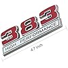 Amazon.com: Pair Set 383 6.2L High Performance Engine Emblem Badge 3D ...