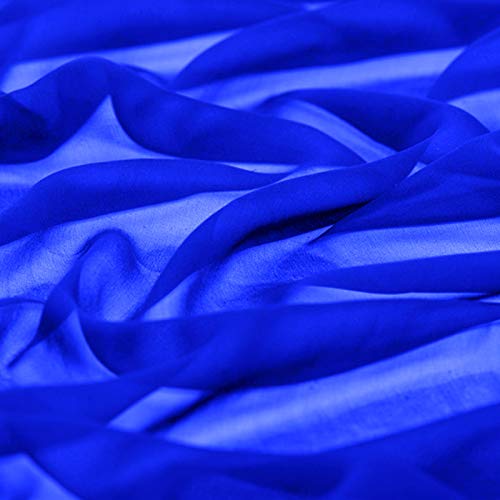 Royal Blue Chiffon Fabric