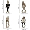 Amazon.com: EHORIA 4 Pack Halloween Creepy Statues, Mummy Figure for ...