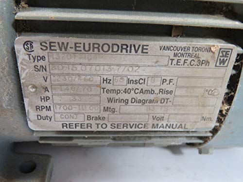 Esquema de fiação de motor 3 fases Sew Eurodrive