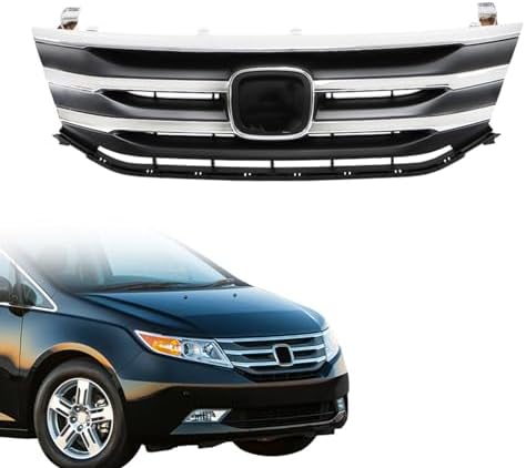 Amazon.com: RainMan S Front Black Grille With Chrome Molding Trim ...