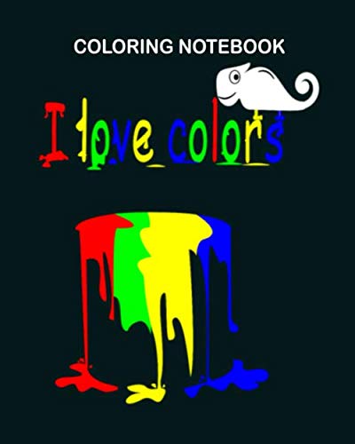 Amazon.co.jp: Coloring Book: i love colors 64 pages - 8 x 10 inches ...
