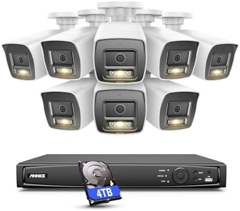Amazon.com : ANNKE 12MP Security Camera System, 16CH NVR Recorder with AI Motion Detection, 8pcs ...
