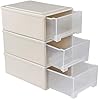 Amazon.com: Gloreen 12 L Plastic Stackable Storage Drawers, 3 Pack ...