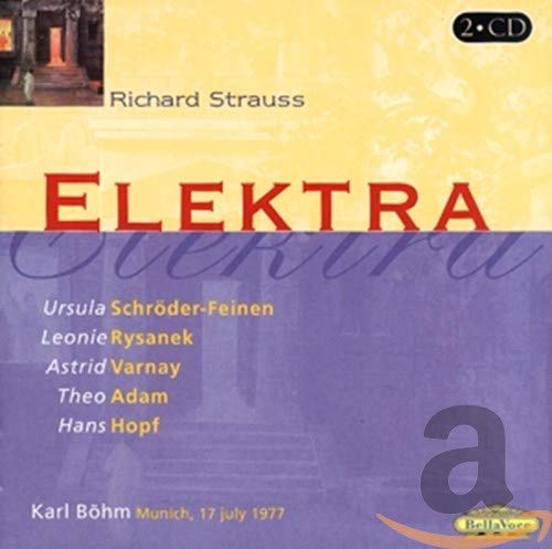 Elektra: National Theatres Orch, Bohm: Amazon.es: CDs y vinilos}