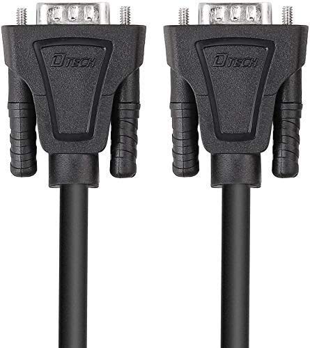 DTECH DB9 RS232 Serial Cable Male to Male Port Extension Null Modem ...