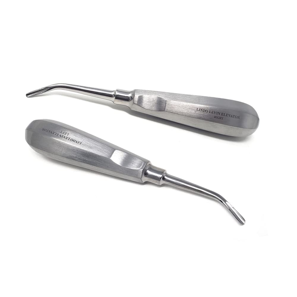 Amazon.com: Dental Elevator Pair of 2 Lindo L+R for Tooth Molar Root ...