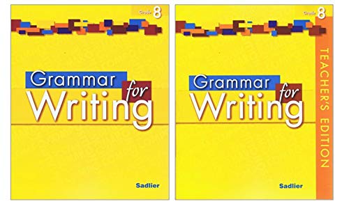 Grammar for Writing Student Book with Teacher's Edition Grade 8: GW8B ...
