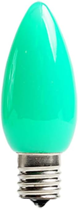 EZLS C9 Opaque Green SMD LED Bulb - Smooth C9 Green Opaque Replacement ...