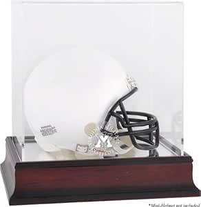 Amazon.com : VMI Keydets Logo Mini Helmet Display Case - Mahogany ...