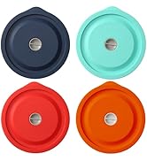 Amazon.com: Replacement Lids for Pyrex 7201-PC 4 Cup, Silicone Round ...