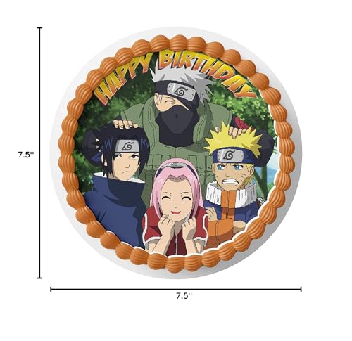 Snapklik.com : 7.5 Inch Edible Cake Toppers Anime Ninja Inspired ...
