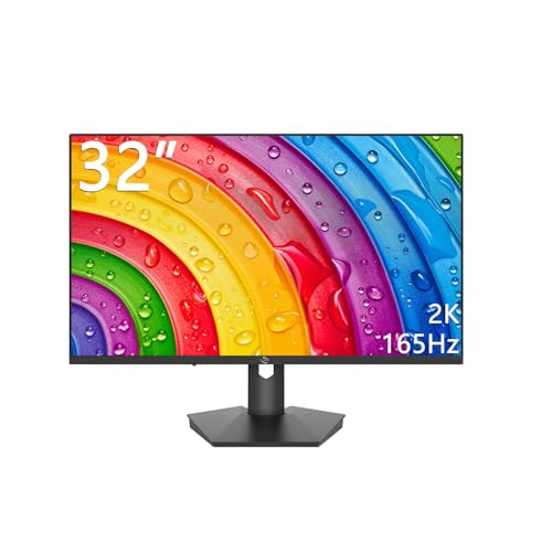 51RISC 32 Inch Gaming Monitor, 2560x1440 165Hz IPS Frameless 100% sRGB ...