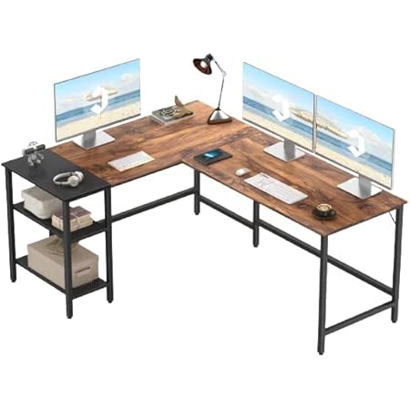 TEKAVO L Shaped Computer Office Table for Work from Home |Engineered ...