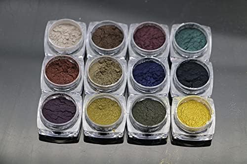 Buy 9D Cat Eye powder 2in1 Nail Art Chrome Powder 12pc set chrome ...
