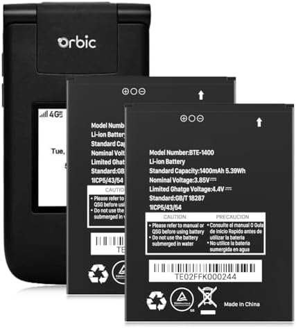 Amazon.com: Orbic Journey V RC2200L Replacement Battery : Toys & Games