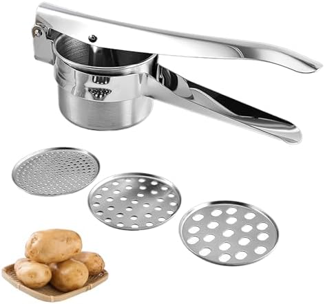 Potato Ricer Masher - Professional Grade Food Stainless Steel Press ...