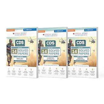 Oswaal CDS (Combined Defence Services) Yearwise 14 Solved Papers (2018-2024) (II) Elementary ...