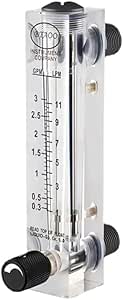 Amazon.com: PPOZYLPC LZM-15ZT 1/4" Female Panel Float Flowmeter Gas Liquid Air Flow Meter ...