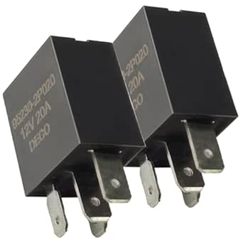 2PCS 95230-2P020 12V 20A 4-Pin Micro Power Relay — Compatible with ...