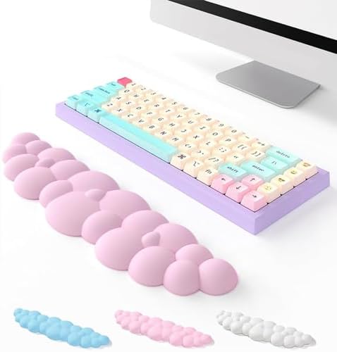 Amazon.com : WLLHYF Cloud Keyboard Wrist Rest, Cute Cloud Palm Rest Set ...