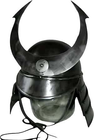 Amazon.com: Medieval Samurai Helmet 18GA Knight Helmet Replica LARP ...
