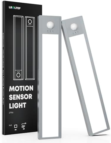 52 LED Motion Sensor Cabinet Light Dimmable 2 Packs | Magnetic Motion ...