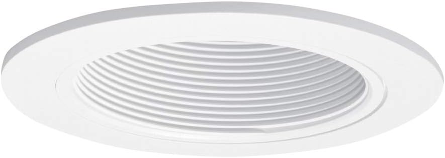 Halo 410W, 6" White Trim with White Baffle - Recessed Light Fixture ...