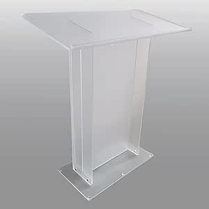 Amazon.com: Podium Acrylic Lectern Pulpit Vertical Transparent Podium ...