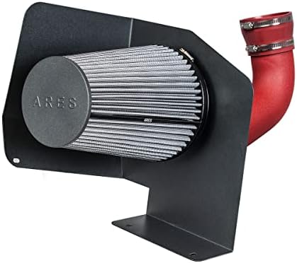 Amazon.com: Ares 3.5" RED Heat Shield Cold Air Intake AHI-CD-03RD ...