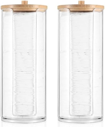 Compactor Transparent Cotton Wool Pad Storage Container and Dispenser ...