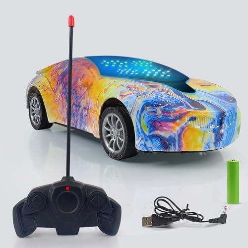 NHR Chargeable 3D Remote Control Lighting Famous Car for Kids, Stylish ...