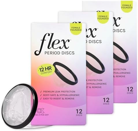 Amazon.com: Flex Menstrual Discs | Disposable Period Discs | Reduce ...