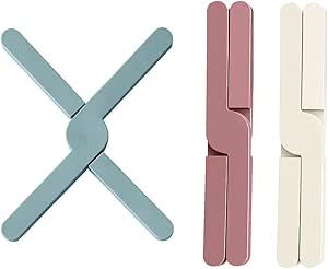 Amazon｜Natiform 鍋敷き 3枚3色セット 折りたたみ可能 耐熱 おしゃれ 北欧 コースター｜鍋敷き オンライン通販