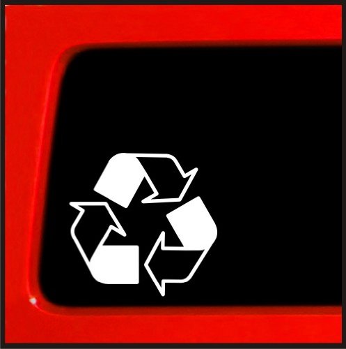 Buy Sticker Connection | Recycle Logo Bumper Sticker Decal for Car ...
